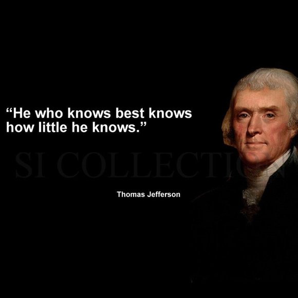 Wall Decor | Thomas Jefferson He Who Knows Best Knows How Quote Photo ...